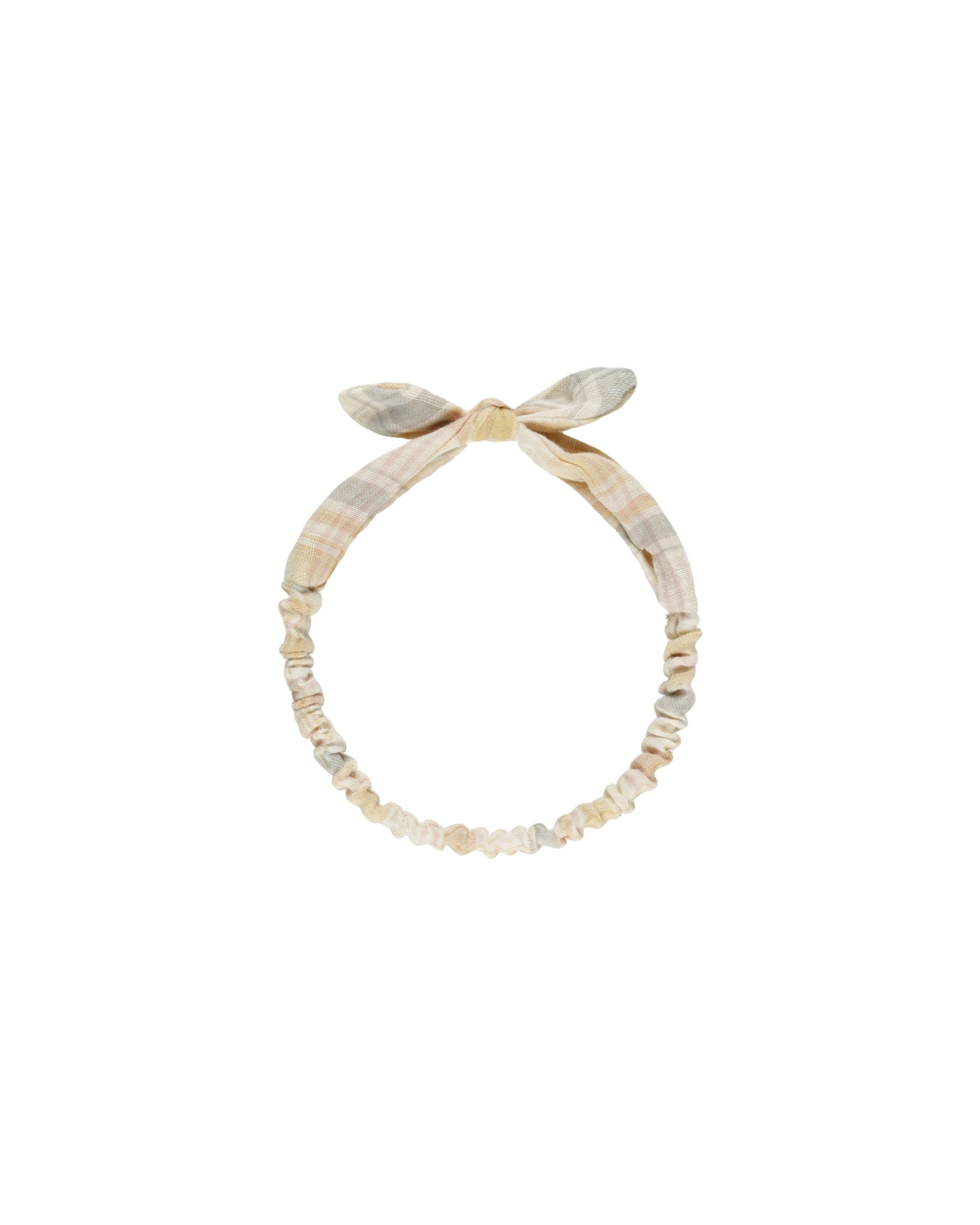 Pastel Plaid Baby Headband – Pen + Nash Co.